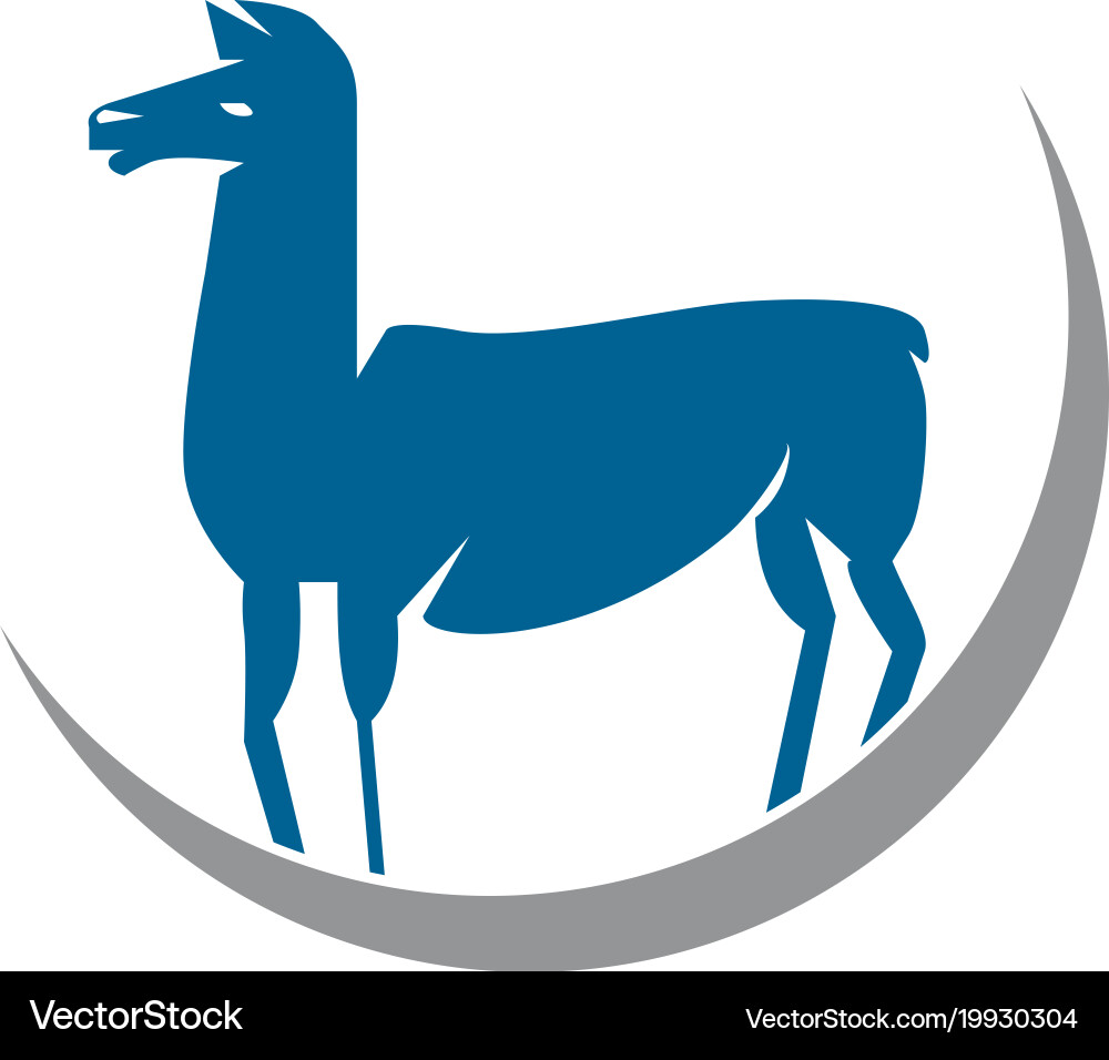 Llama logo Royalty Free Vector Image - VectorStock