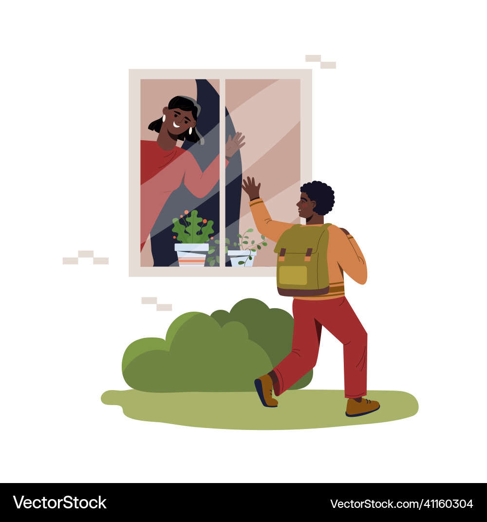 People leave home Royalty Free Vector Image - VectorStock