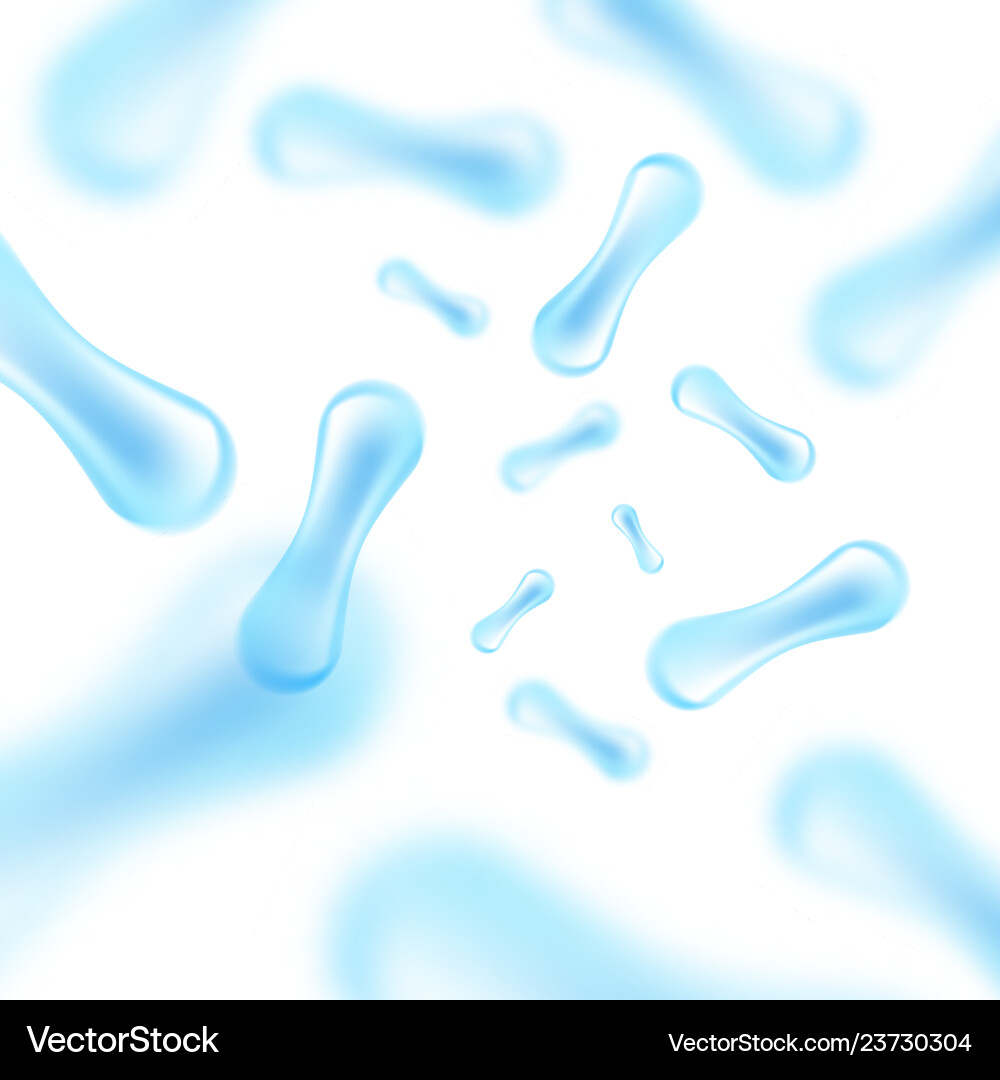 Probiotics bacteria microscopic closeup Royalty Free Vector