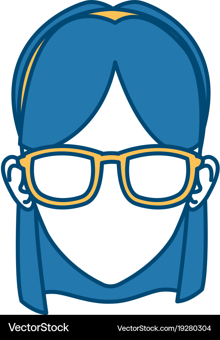 Woman face with sunglasses Royalty Free Vector Image