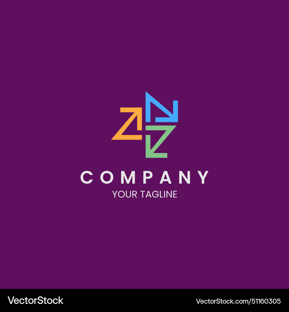 Arrow logo template design Royalty Free Vector Image