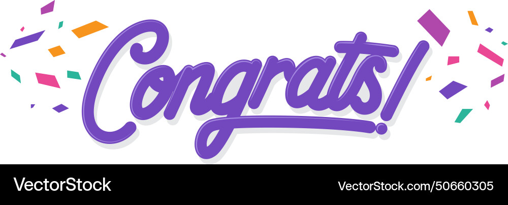 Celebration Confetti Text Royalty Free Vector Image