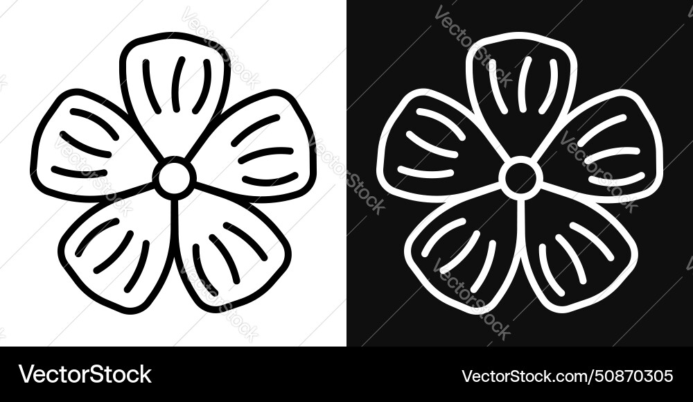 Flax flower icon set flaxseed seed linseed symbol Vector Image