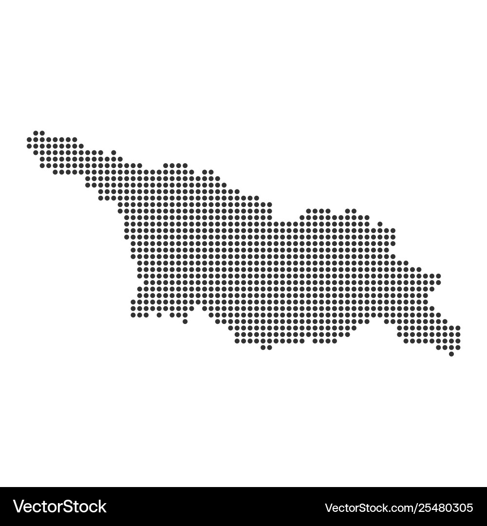 Georgia Dot Map Royalty Free Vector Image - VectorStock