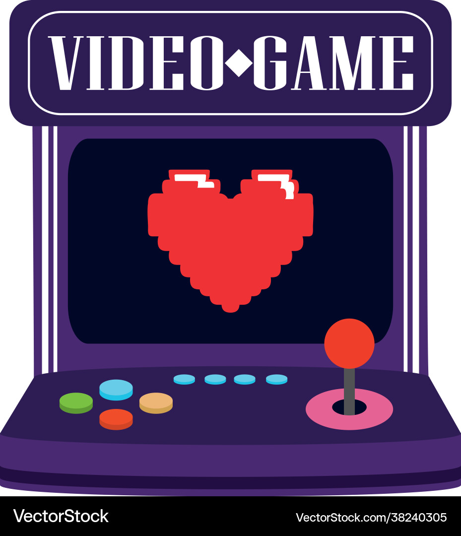 Video game arcade Royalty Free Vector Image - VectorStock
