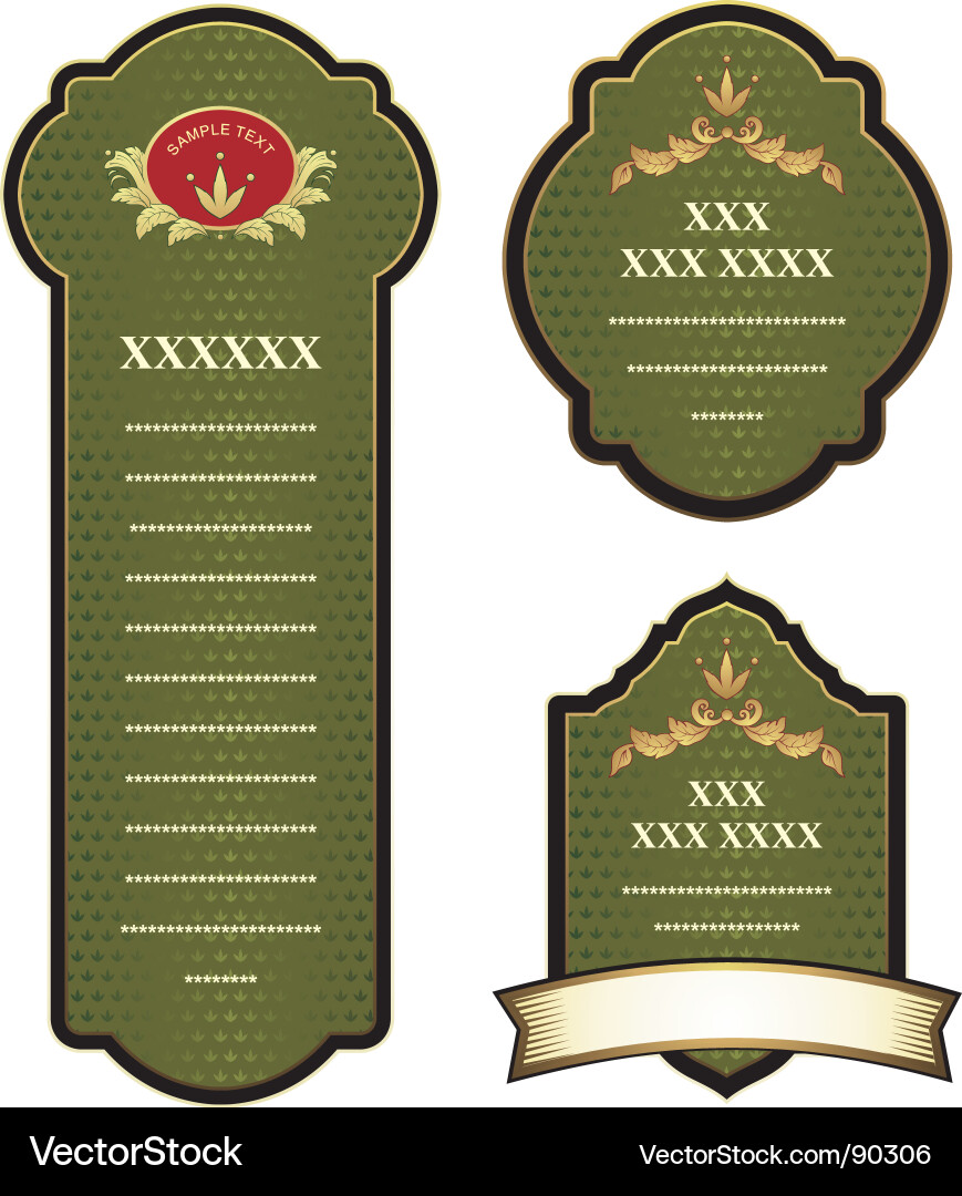 Label Royalty Free Vector Image - VectorStock