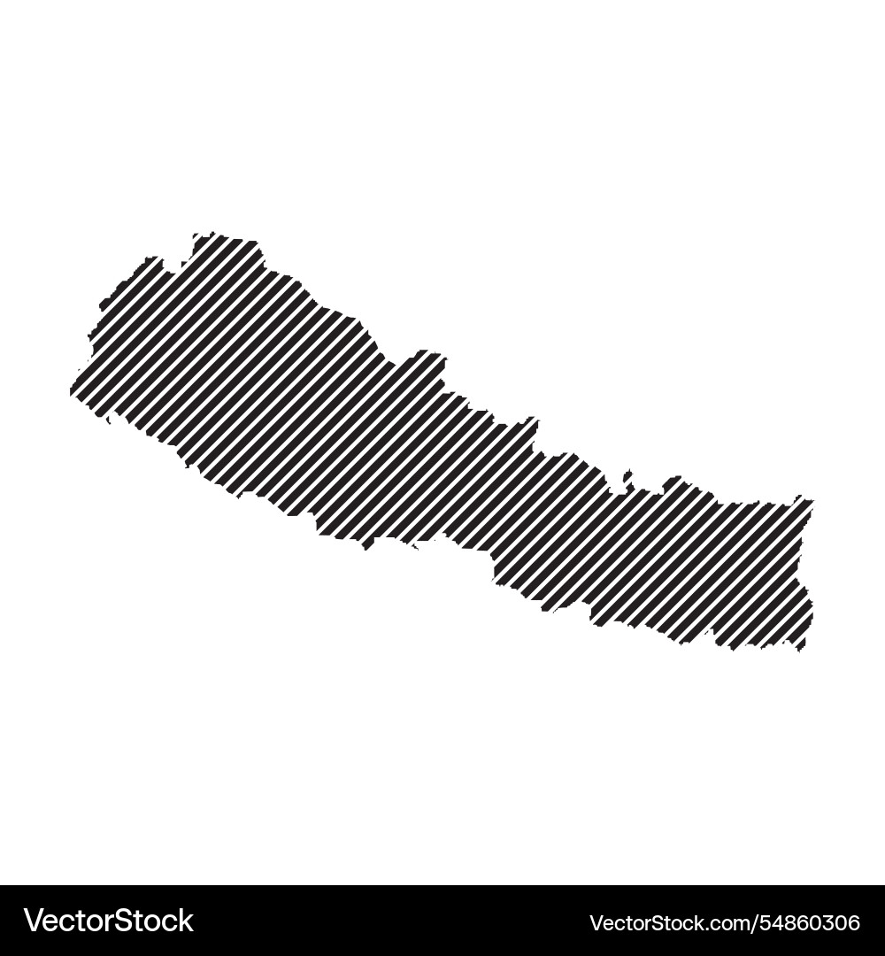 Nepal map icon Royalty Free Vector Image - VectorStock