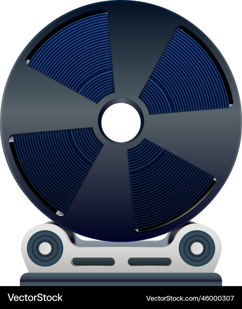 3d printer bobbin composition Royalty Free Vector Image