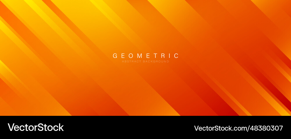 Abstract orange background with diagonal Vector Image