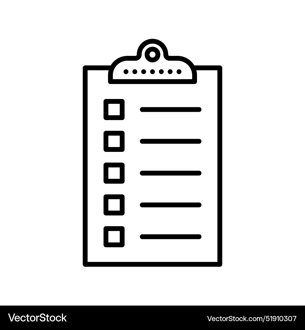 Bulleted list icon ideal for organization Vector Image