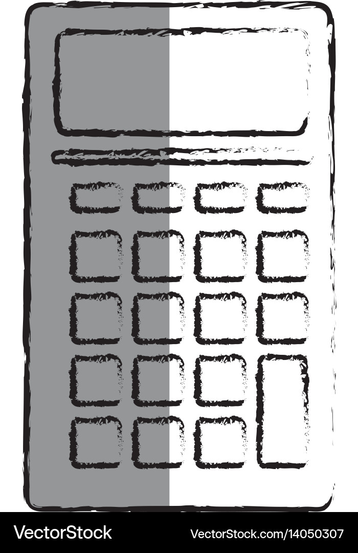 Calculator math isolated icon Royalty Free Vector Image