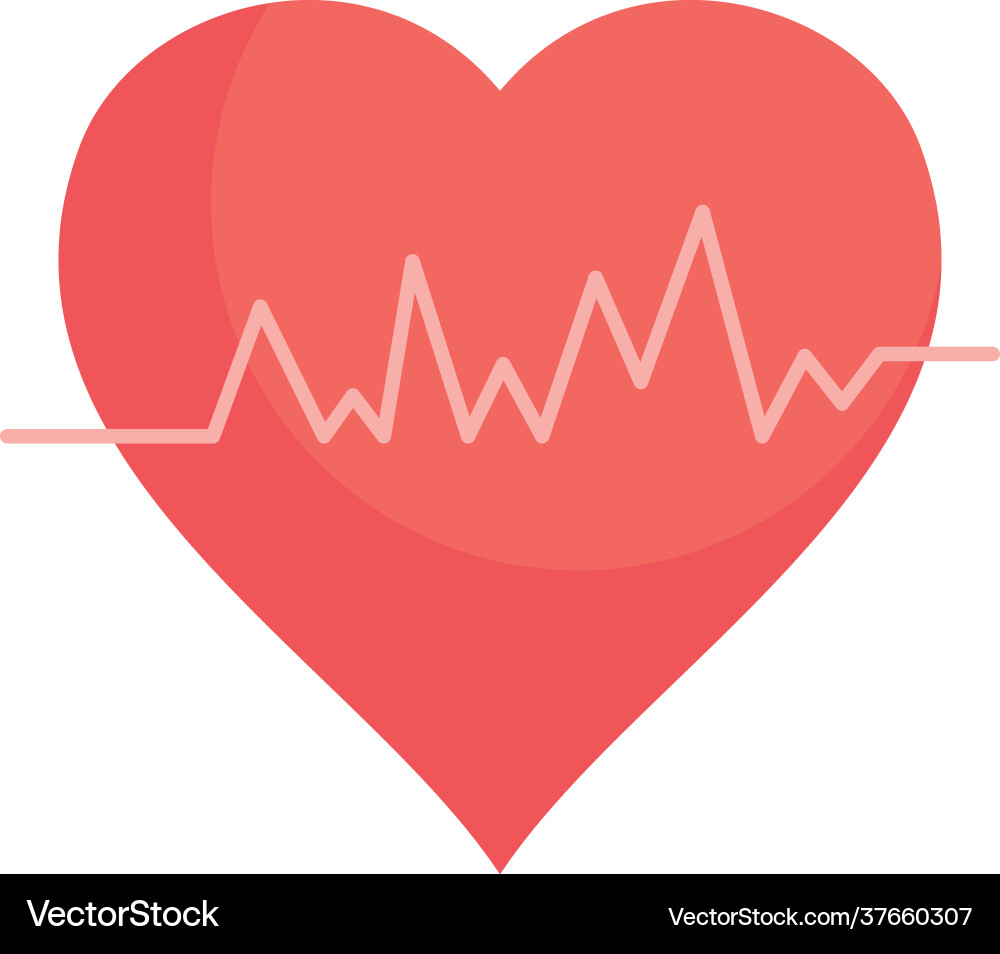 Cardio heart icon Royalty Free Vector Image - VectorStock