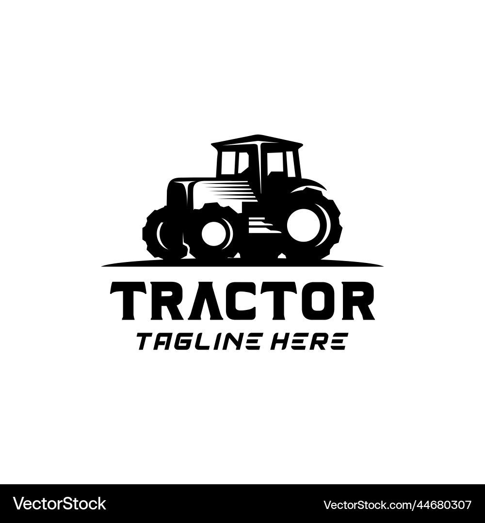 Creative tractors concept logo design Royalty Free Vector