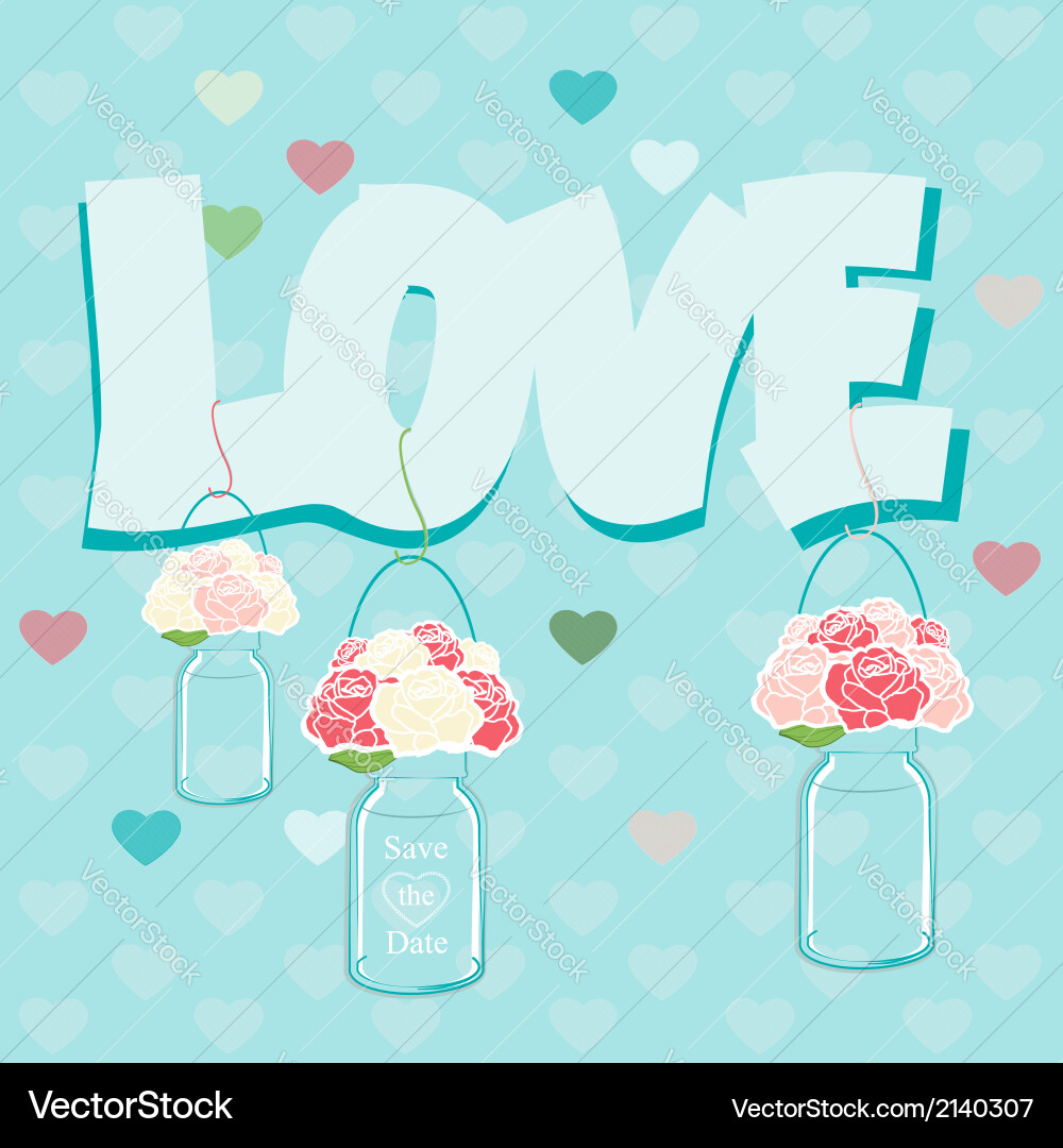 Declaration of love card design Royalty Free Vector Image