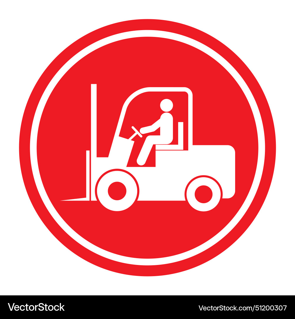Forklift transport icon industry vehicle machine Vector Image