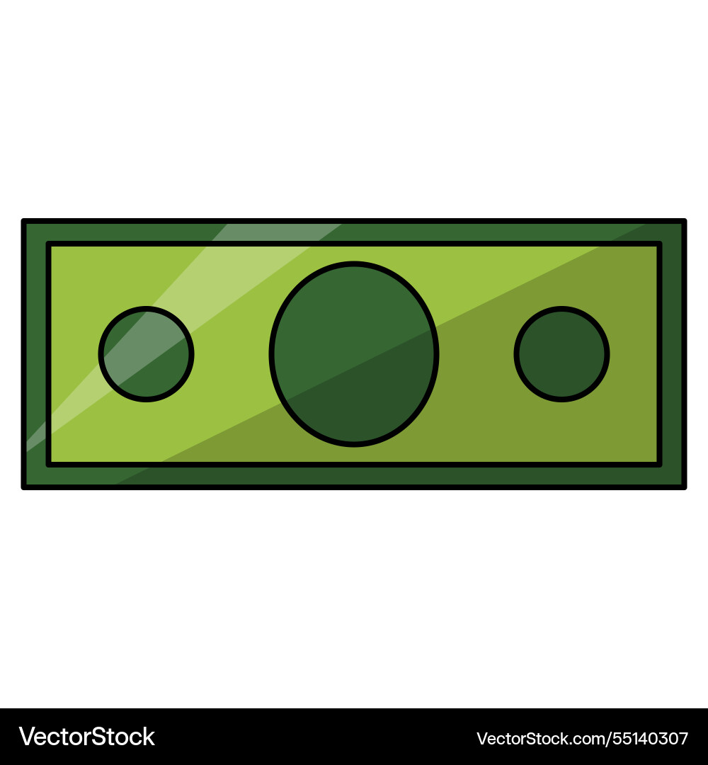 Money art clip green bill Royalty Free Vector Image
