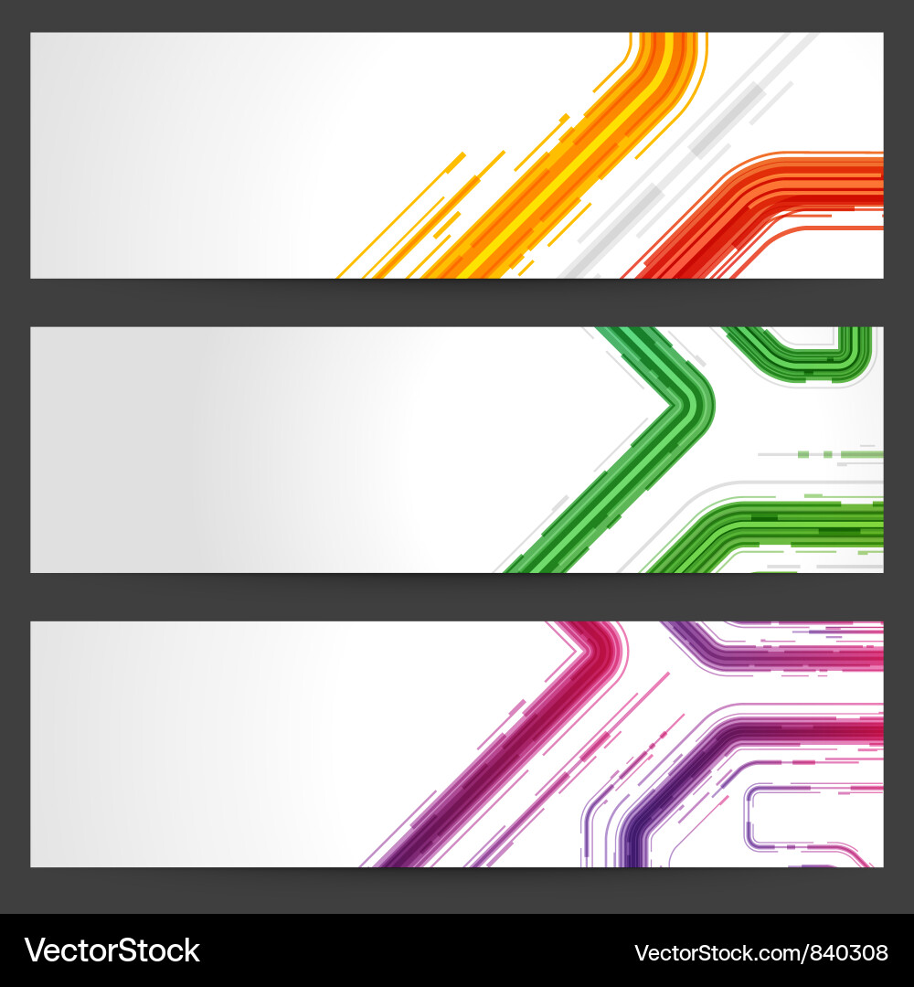 Abstract banners Royalty Free Vector Image - VectorStock