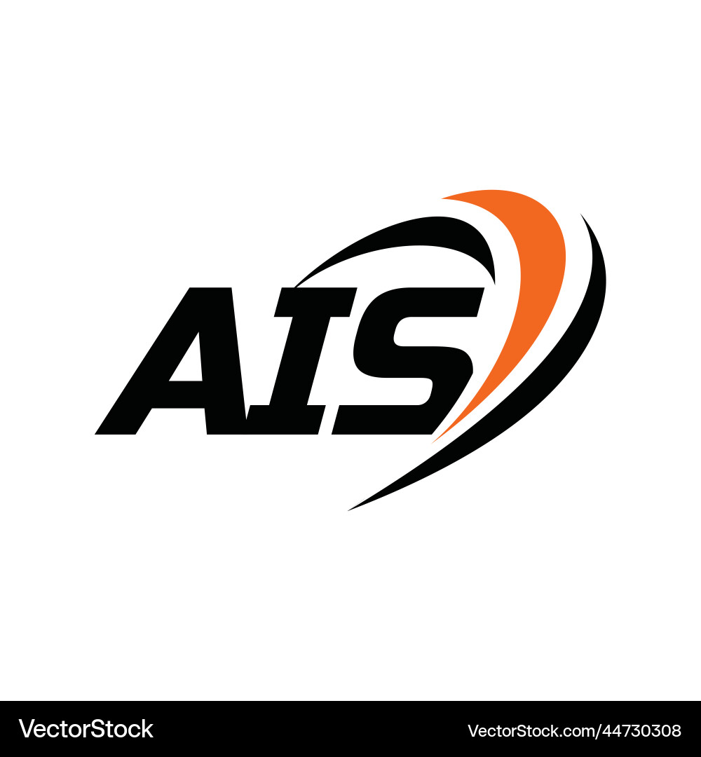 Ais monogram logo Royalty Free Vector Image - VectorStock