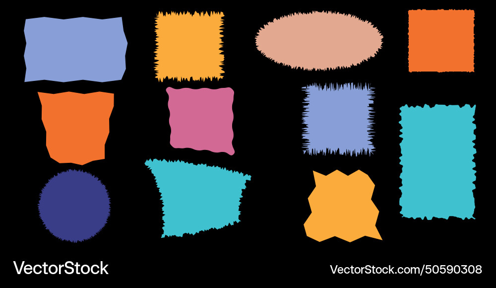 Color rectangl1 Royalty Free Vector Image - VectorStock