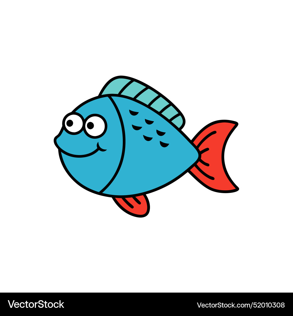 Electric eel fish flies icon Royalty Free Vector Image