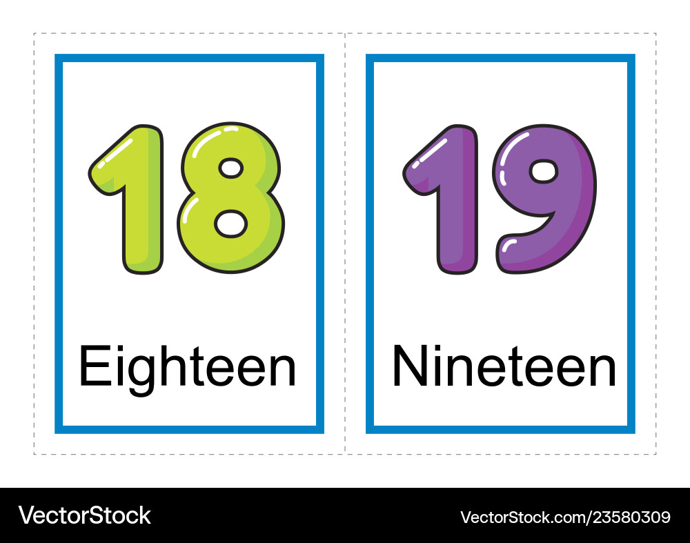 Color flash cards for kids learn about Royalty Free Vector