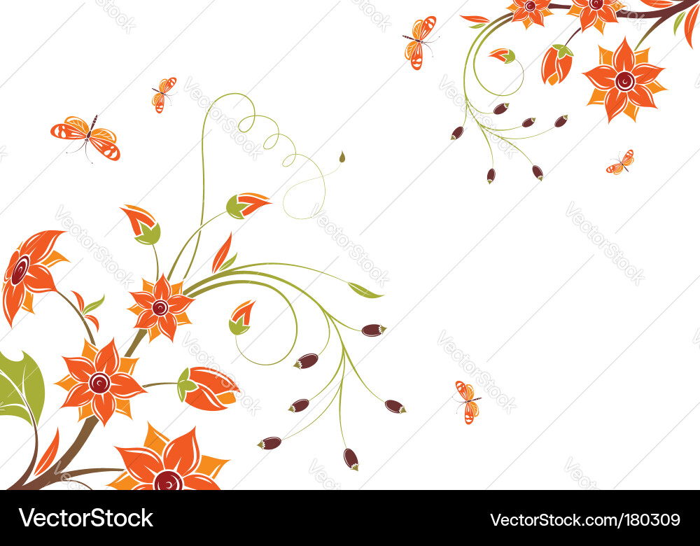 Flower background Royalty Free Vector Image - VectorStock
