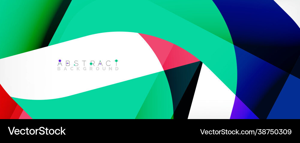Geometric abstract background - multicolored Vector Image