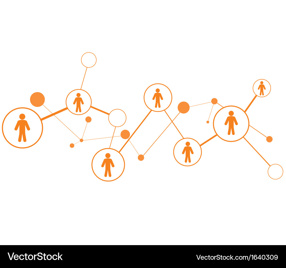 Human connection Royalty Free Vector Image - VectorStock