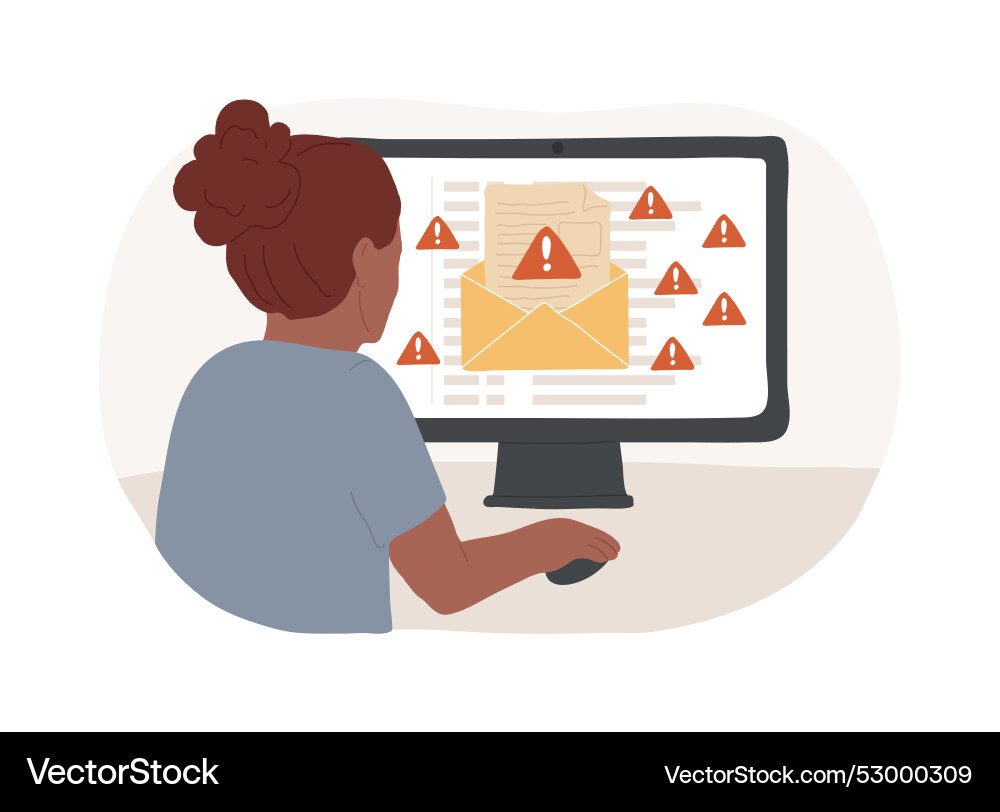 Malicious attachments isolated cartoon Royalty Free Vector