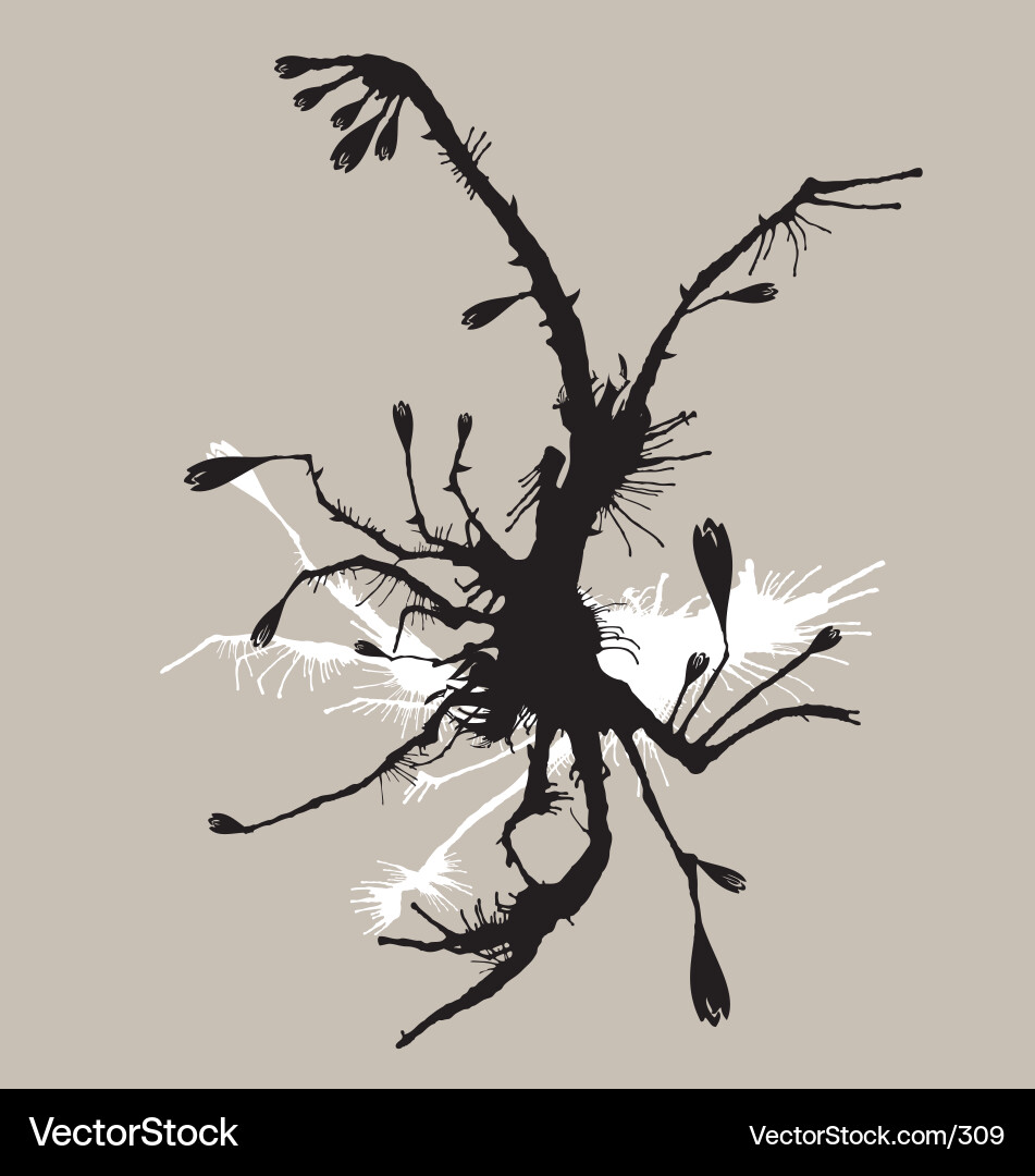 Monster garden Royalty Free Vector Image - VectorStock