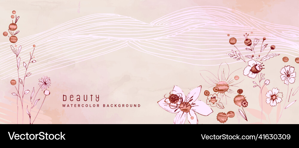 Natural hand drawn background Royalty Free Vector Image