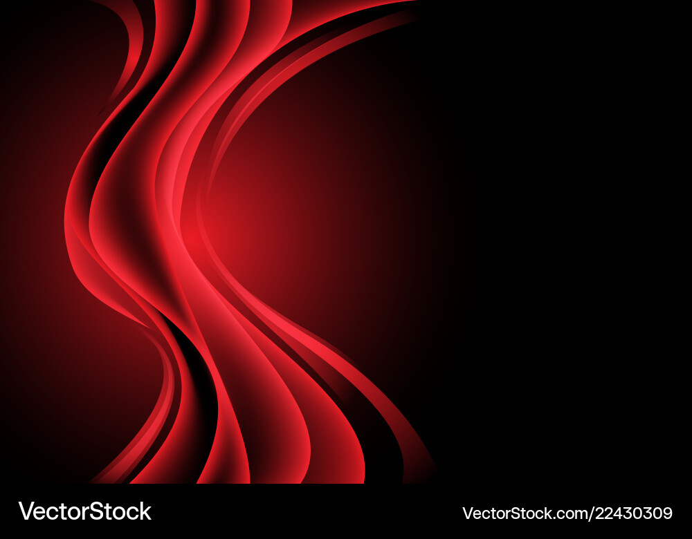 Red Light Wave Luxury Royalty Free Vector Image