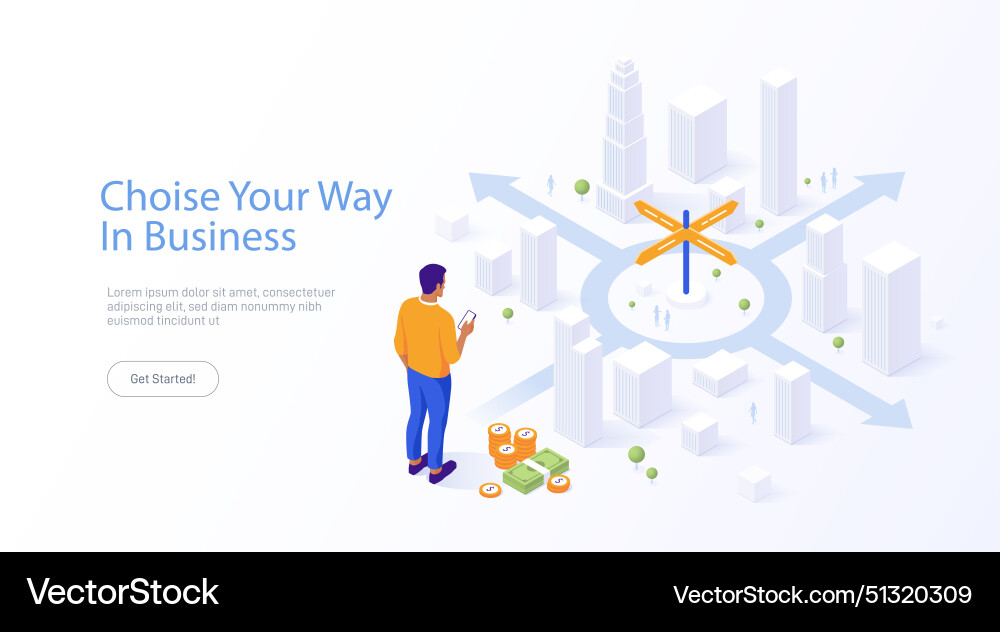 Scene for choice of business development direction