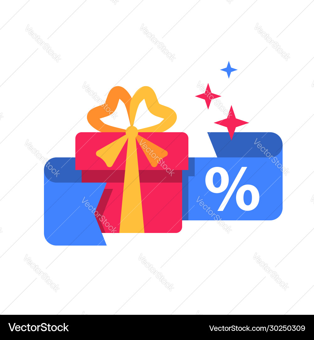 Special reward prize giveaway loyalty present Vector Image
