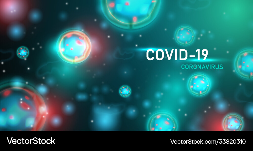 COVID-19 Background - Coronavirus Royalty Free Vector Image