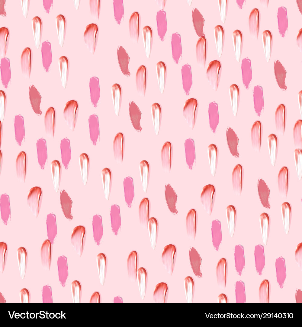 Make up seamless pattern beauty background Vector Image
