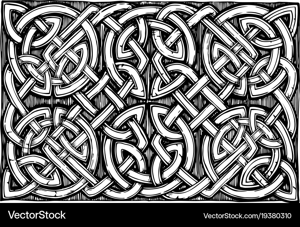 Traditional celtic pattern Royalty Free Vector Image