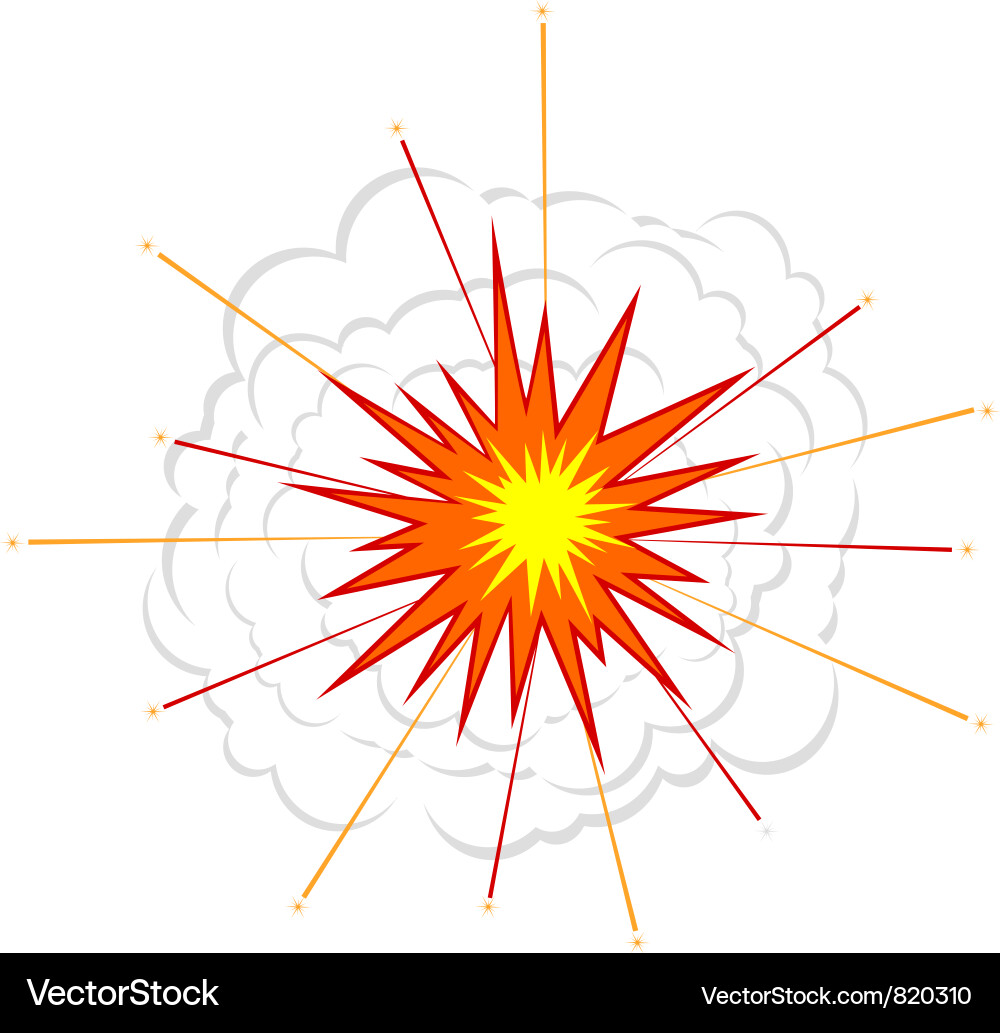 Vibrant Explosion Burst Royalty Free Vector Image