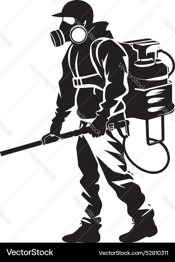 Chemicalcrusade pest control symbol bugbane Vector Image