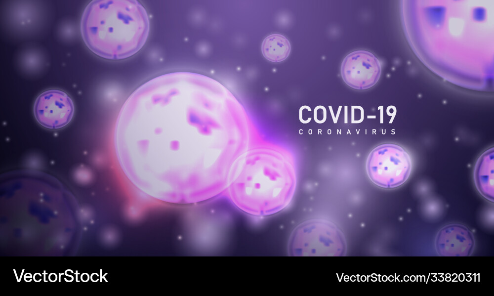 Coronavirus or covid19 background Royalty Free Vector Image