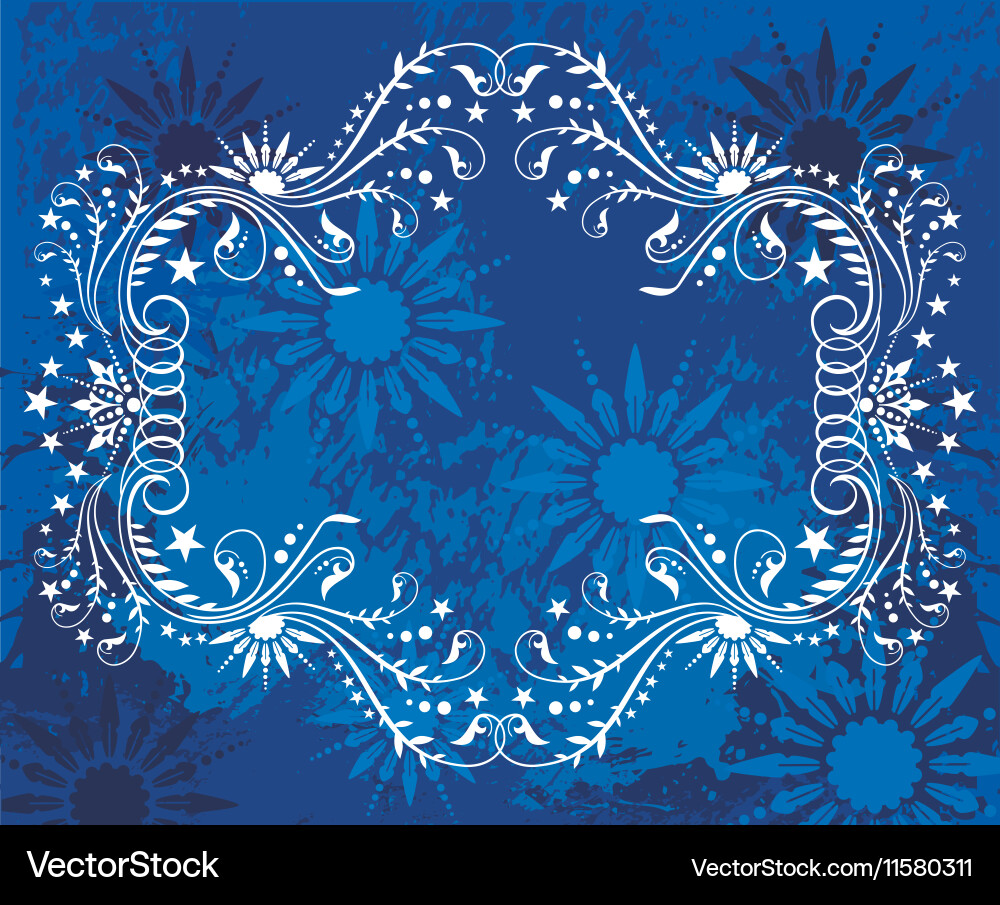 Dekorativer Rahmen mit Muster Lizenzfreies Vektorbild