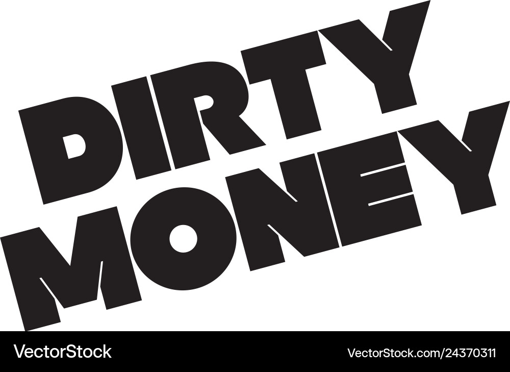 Dirty money stamp on white Royalty Free Vector Image