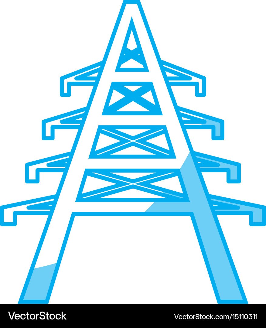 Electrical tower icon Royalty Free Vector Image