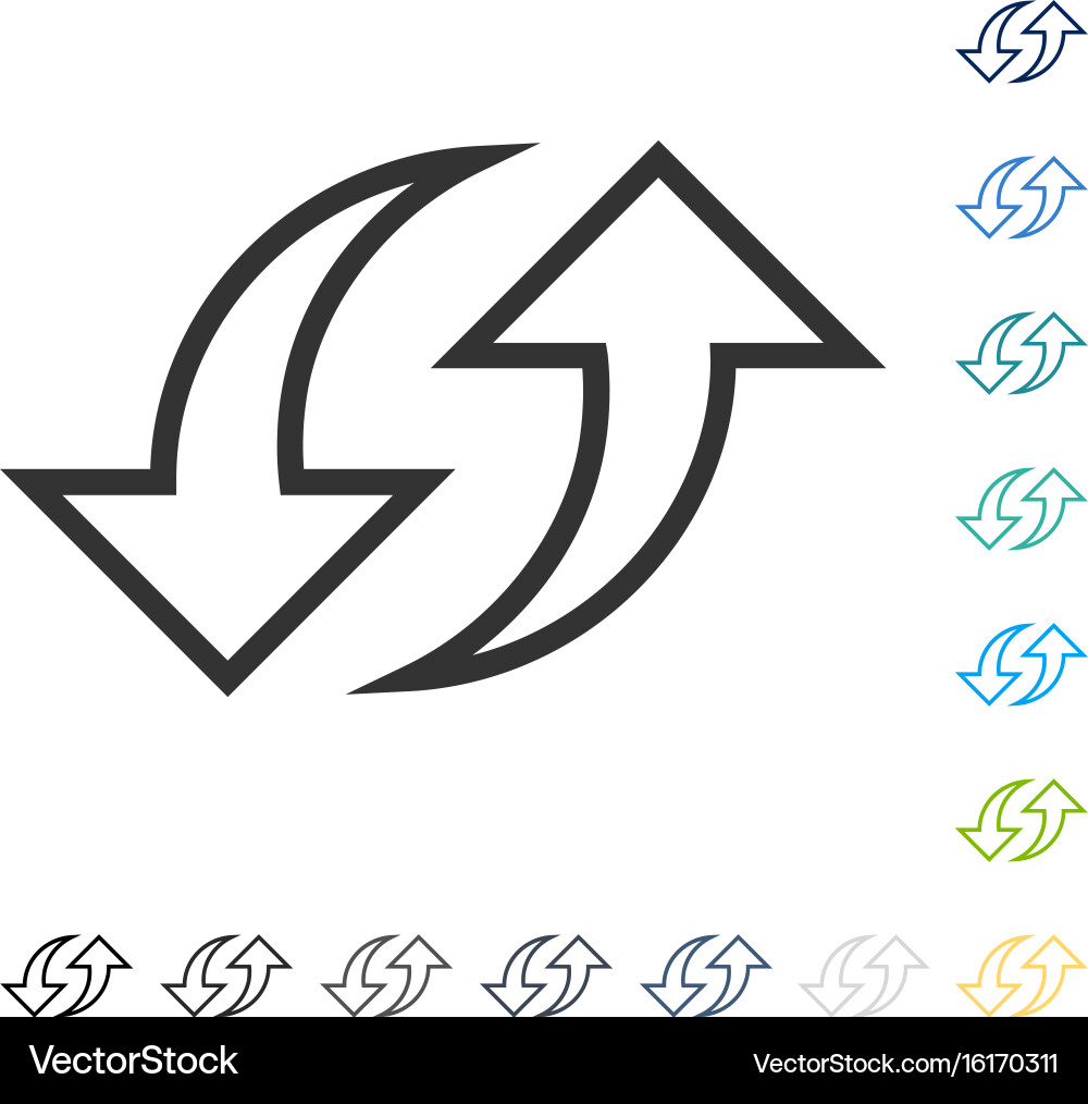 Replace arrows icon Royalty Free Vector Image - VectorStock