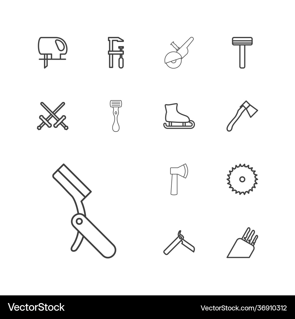 13 blade icons (36910312) – Free Vector | VectorStock