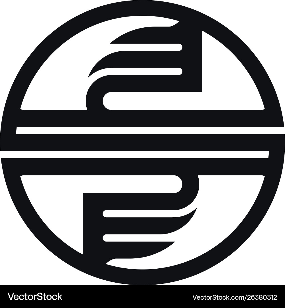 Abstract logo template Royalty Free Vector Image