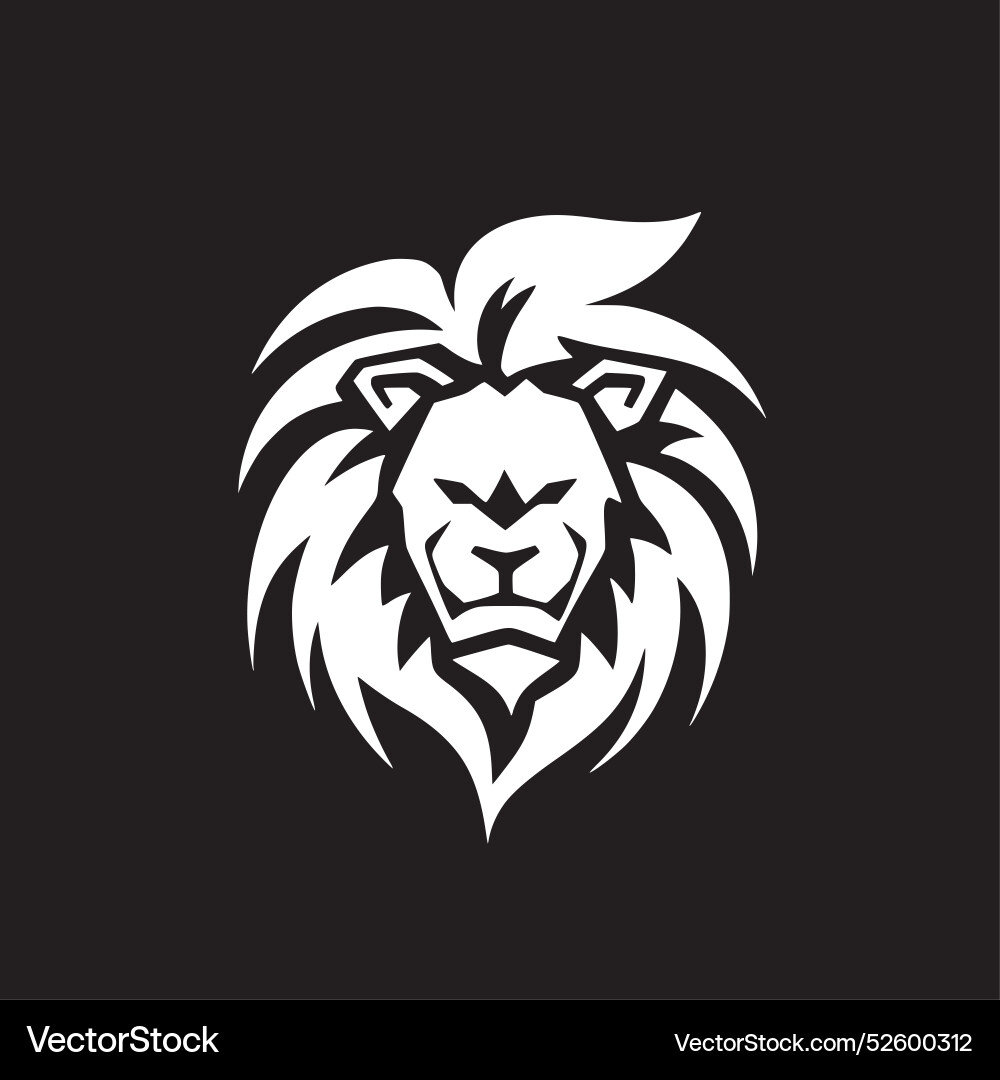 Lion - black and white isolated icon Royalty Free Vector