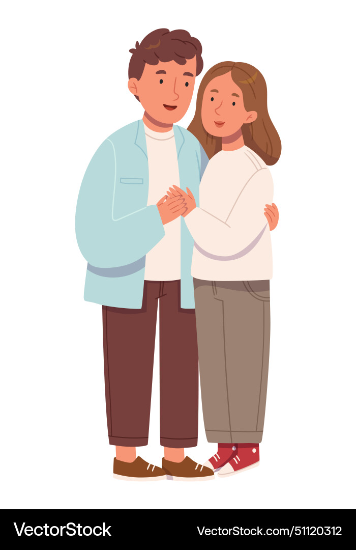 Love tenderness and romantic feelings concept Vector Image