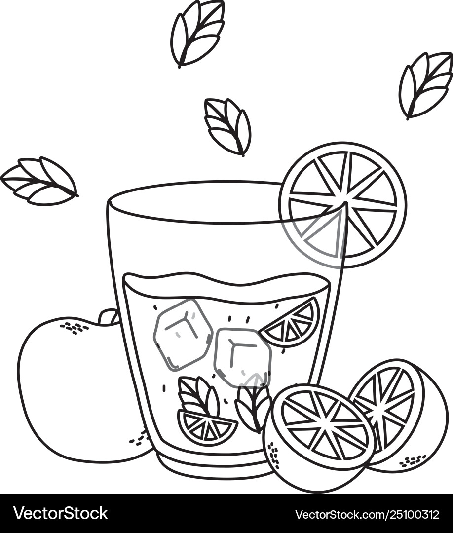 Tasty refresh cartoon Royalty Free Vector Image