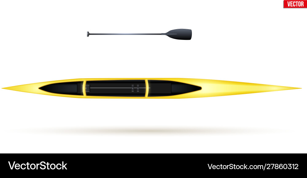 Whitewater Canoe Sprint Royalty Free Vector Image